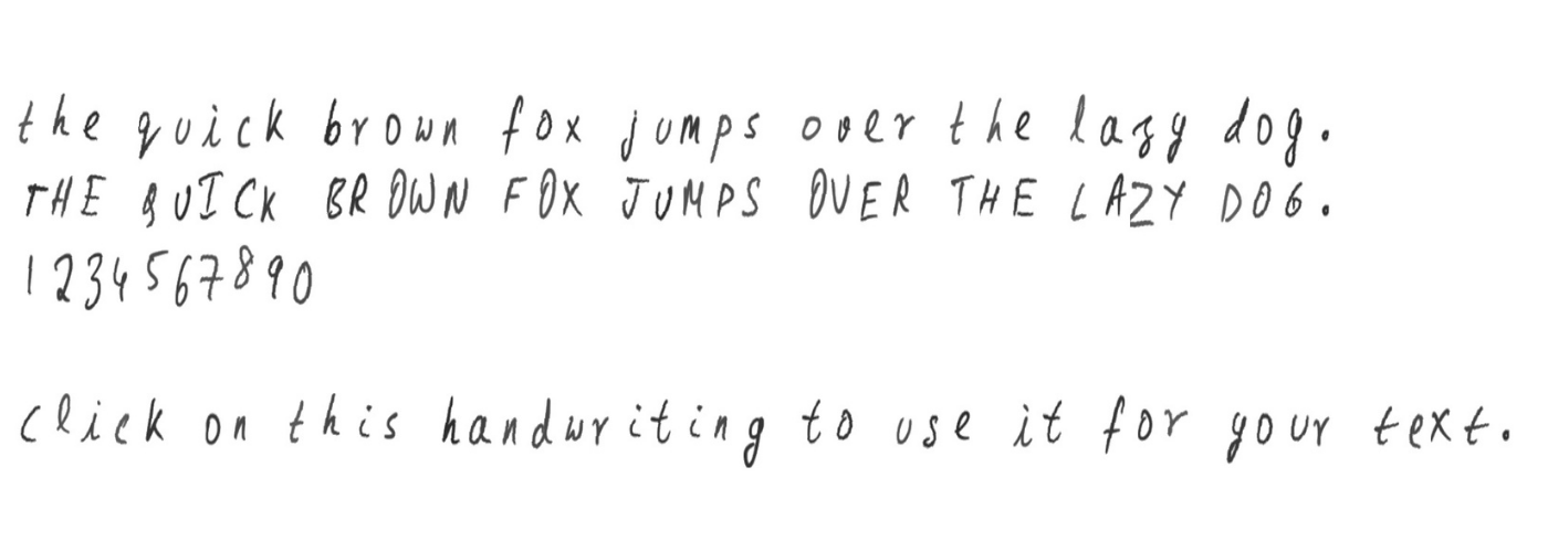 Handwriter - Convert Text to Handwriting and Calligraphy