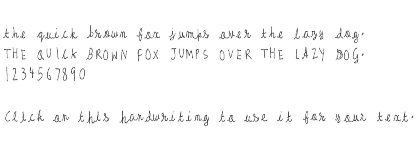 Handwriter - Convert Text to Handwriting and Calligraphy